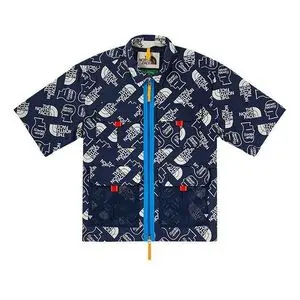 The North Face X Brain Dead 76 Boxy Ss Mountain Shirts - Blue