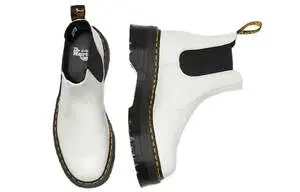 Dr. Martens 2976 Smooth Platform Chelsea Boots - White