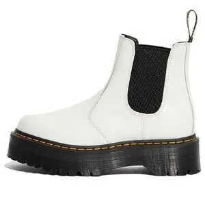 Dr. Martens 2976 Smooth Platform Chelsea Boots - White