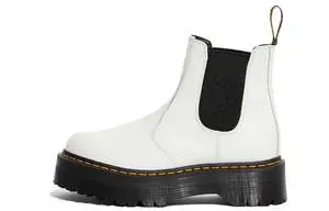 Dr. Martens 2976 Smooth Platform Chelsea Boots - White