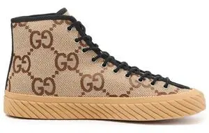 Gucci High Top Sneakers With Maxi Gg Motif