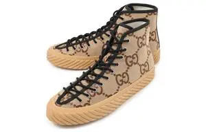 Gucci High Top Sneakers With Maxi Gg Motif