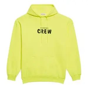 Balenciaga Balenciaga Crew Printing Hoodie Yellow
