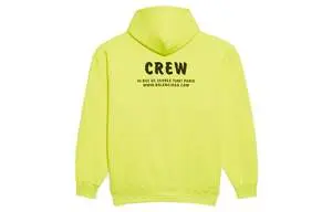 Balenciaga Crew Printing Hoodie - Yellow