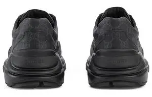 Gucci Rhyton Monogram Sneakers - Black
