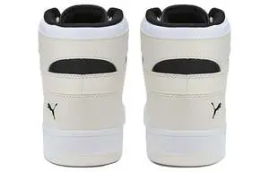 PUMA Rebound Layup Mid Top Sneakers - White/black