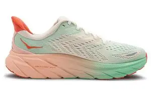 Hoka One One Clifton 8 Running Shoes - Pink/green