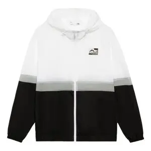 LI-NING Color Block Woven Windbreaker - White/black/grey