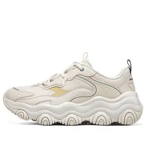Sketchers D'lites Old School Running Shoes - Beige/white