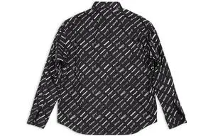 Balenciaga Logomania All Over Long Sleeve Shirt