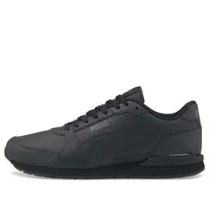 PUMA St Runner V3 Leather Sneakers - Black/black