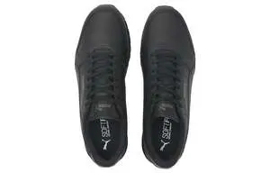PUMA St Runner V3 Leather Sneakers - Black/black