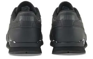 PUMA St Runner V3 Leather Sneakers - Black/black