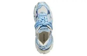 Balenciaga Runner Sneakers - White/blue/black