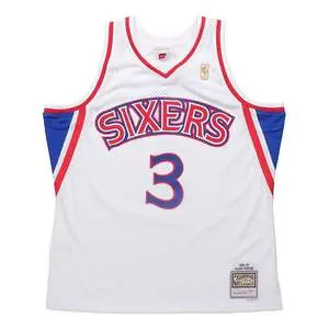 Mitchell & Ness X Nba Philadelphia 76ers 1996-97 Home Swingman Jersey 'allen Iverson 3 - White/red/blue