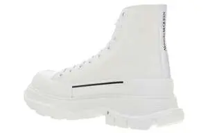 Alexander McQueen Tread Slick High Top Sneakers - White/black