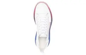Alexander McQueen Tread Slick Low Lace Up Shoes - White/blue/pink