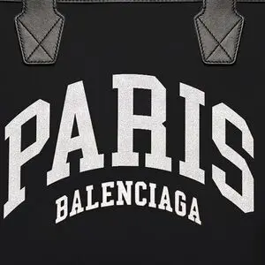 Balenciaga Cities Paris Jumbo Tote Bag - Black