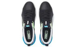 PUMA Suede Bloc Sneakers - Black/white/blue