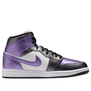 JORDAN 1 Mid Sneakers - White/black/grape Ice