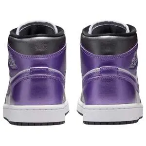 JORDAN 1 Mid Sneakers - White/black/grape Ice