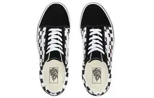 VANS Old Skool Platform Checkerboard Sneakers - Black