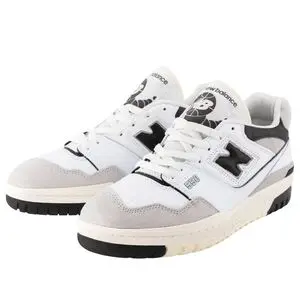 NEW BALANCE 550 Lace Up Sneakers - White/black