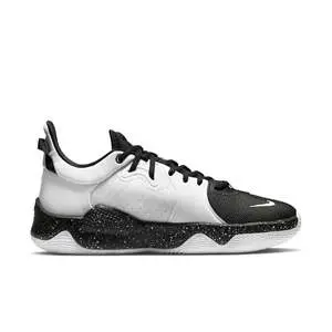 Nike Pg 5 Ep Basketball Sneakers - Black/white/volt
