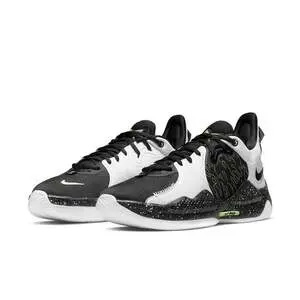 Nike Pg 5 Ep Basketball Sneakers - Black/white/volt