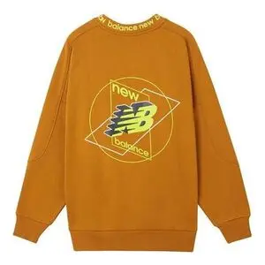 NEW BALANCE Crewneck Graphic Sweatshirt - Orange/yellow