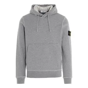 Stone Island Garment Dyed Popover Hoodie - Grey