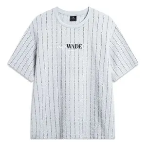 LI-NING Way Of Wade Striped Graphic T-shirt 'grey - Grey/black