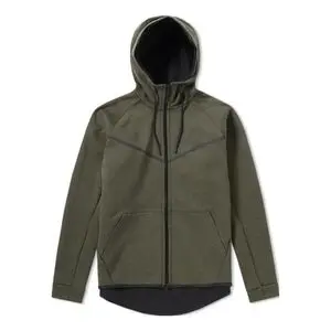 Nike Nike Sportswear Tech Fleece Windrunner Full-zip Hoodie 'sequoia' Sequoia/heather/black