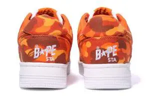A BATHING APE X Heron Preston Sta "white Orange