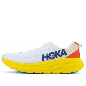 Hoka One One Rincon 3 Athletic Sneakers - White/eggnog