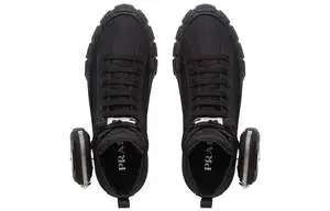 Prada Wheel Re-nylon High Top Sneakers