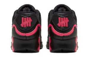 Nike Undefeated X Air Max 90 "black Solar Red" Sneakers - Black/solar Red
