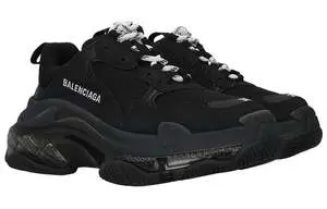 Balenciaga Triple S Sneaker "clear Sole - Black/white