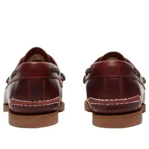 Timberland Classic Boat Full Grain Leather Shoes - Burgundy