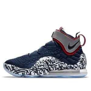 Nike Lebron 17 High Top Basketball Sneakers - Blue