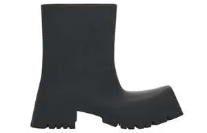Balenciaga 50mm Trooper Rubber Boots - Black