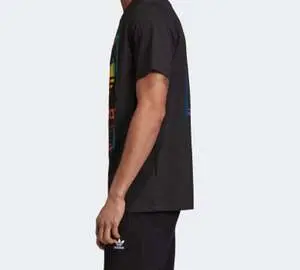 Adidas Originals Vintage Tee Multi-color Gradient Logo Short Sleeve