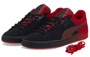 PUMA X Batman Suede Classic "black Barbados Cherry" Sneakers