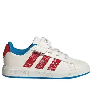 Adidas X Marvel Spider-man Grand Court Sneakers - Cloud White/pure Ruby/bright Blue