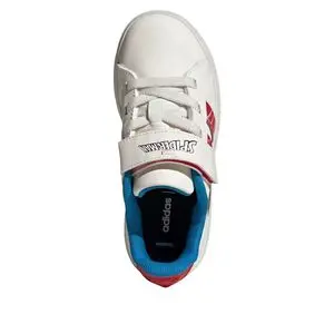 Adidas X Marvel Spider-man Grand Court Sneakers - Cloud White/pure Ruby/bright Blue