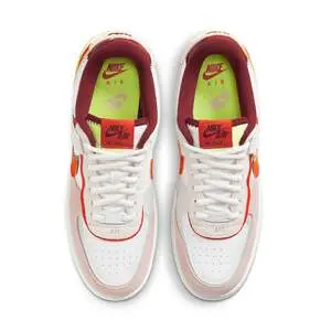 Nike Force 1 Shadow Sneakers - White/orange/pink