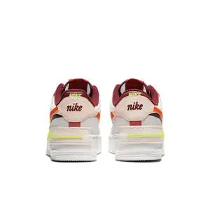 Nike Force 1 Shadow Sneakers - White/orange/pink