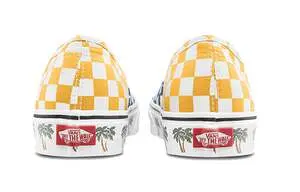 VANS Authentic Sidewall Palm Tree Checkerboard Low Top Sneakers