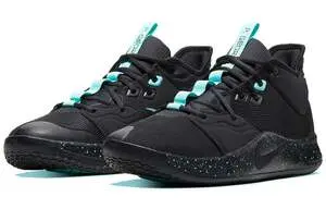Nike Pg 3 "light Aqua" Basketball Sneakers - Black