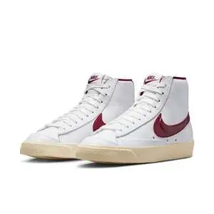 Nike Blazer Mid High Top Sneakers - White/red